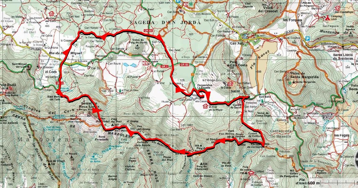 El racó de Milio: Colla ISARD.- Serra de Marboleny i Fageda d'en Jordà