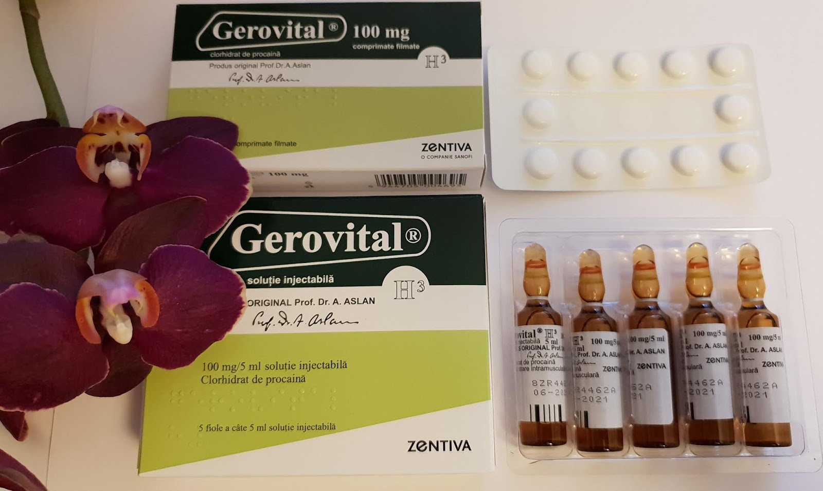 Gerovital H3 Tabletas y Ampollas Dr Ana Aslan en México