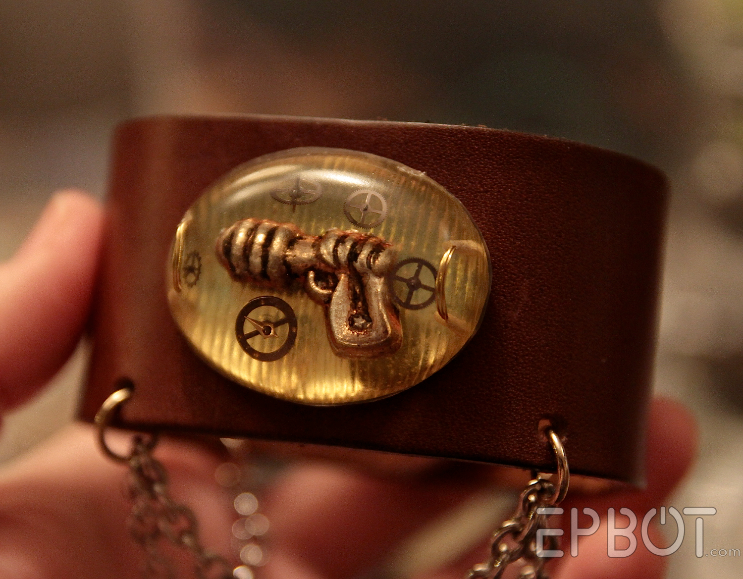 EPBOT: DIY Steampunk Resin & Leather Cuff