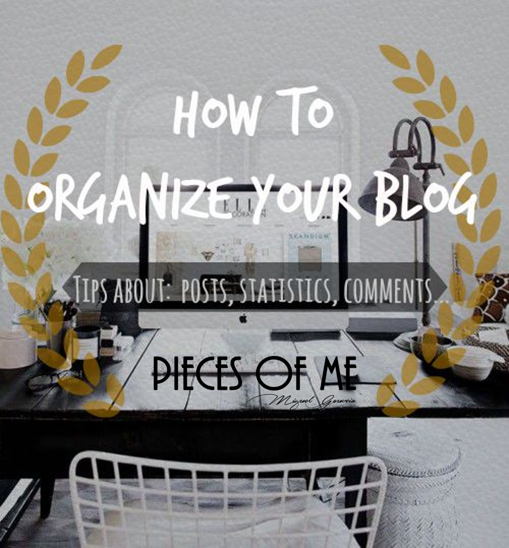 Organização e Gestão do Blog - Pieces Of Me