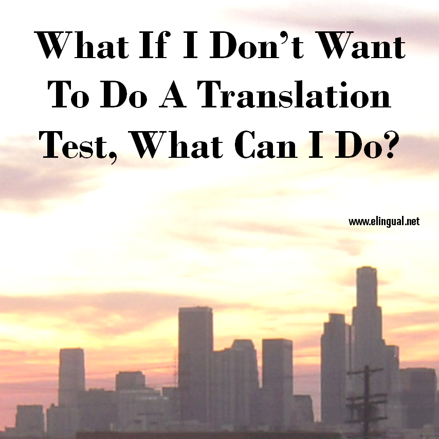 What A Translation Test Is And What It Is Not