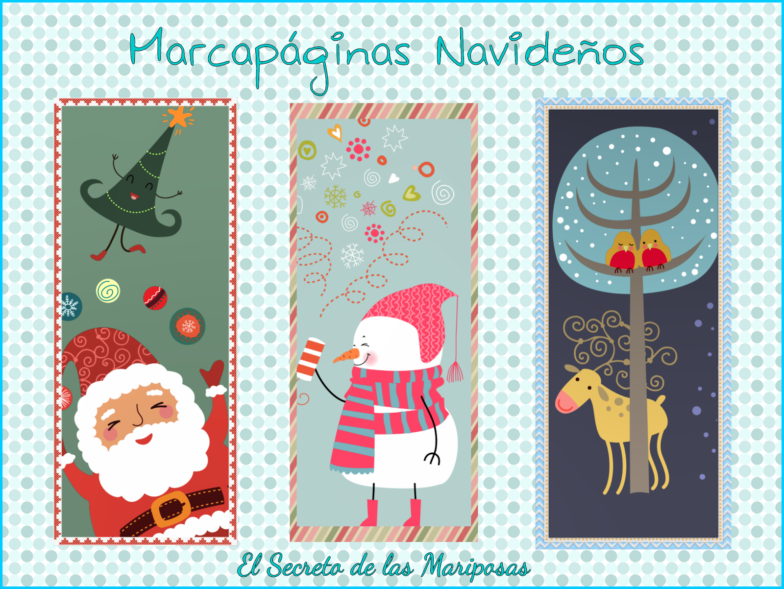 Marcapáginas Navideños