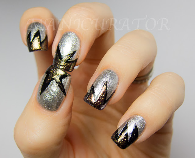31DC: Day 30 - Inspired by a tutorial (Explosion nail art by Nailside ...