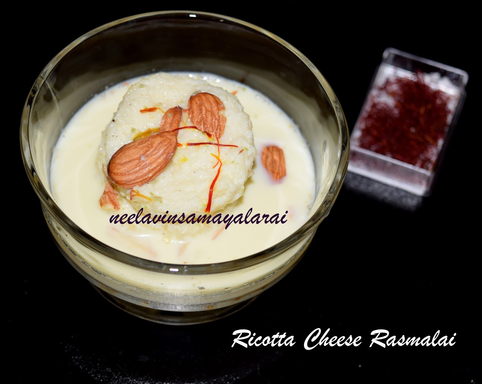 Neelavin Samayalarai: Easy Rasmalai with Ricotta Cheese ( ரிக்கோடா சீஸ் ...