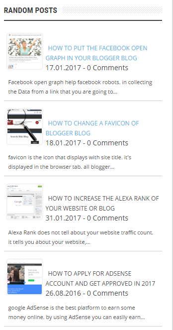 How To Add Together An Advance Random Post Service Widget Inward ...