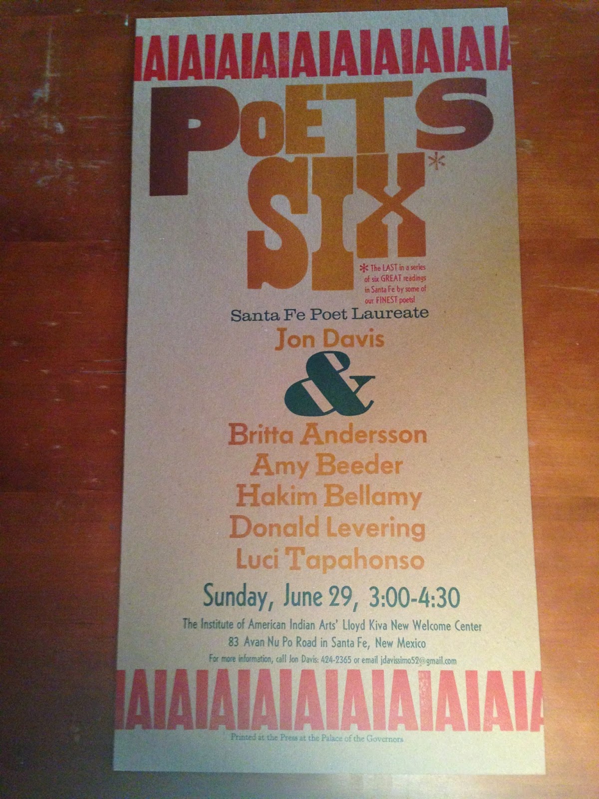 Poetification: City of Santa Fe Poet Laureate Jon Davis to Host Poetry ...