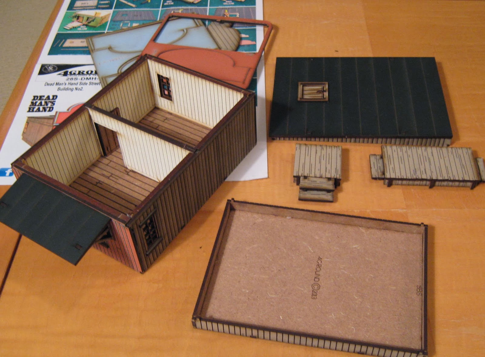 Kevin's Miniatures & Hobby Table: Old West 28mm Buildings by 4Ground