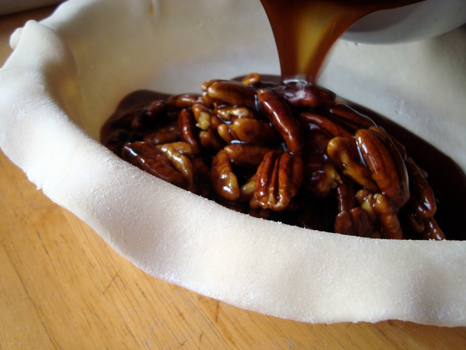 A Couple in the Kitchen: Connecticut Moonshine Pecan Pie