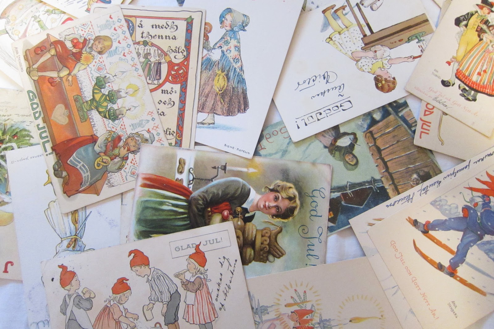 Min lantliga dröm: Gamla julkort