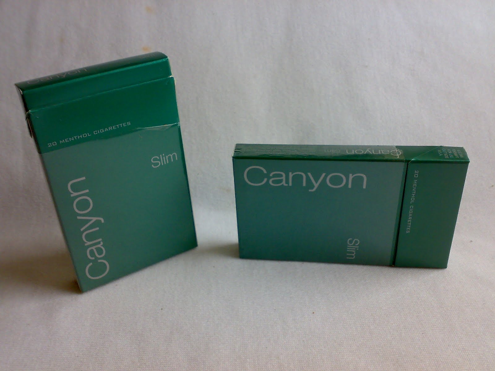 Cigarette Memoirs: CANYON menthol slim