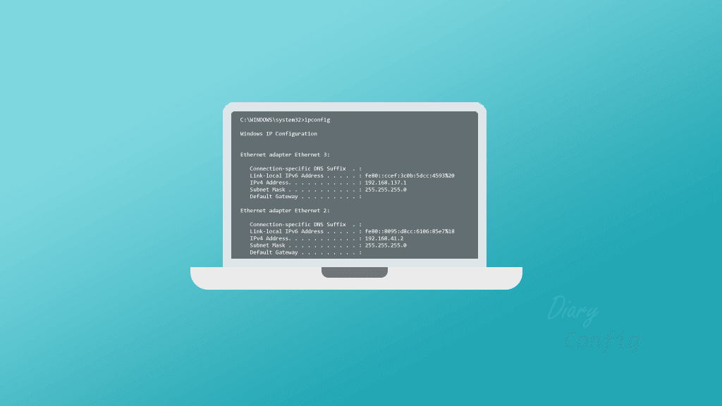 Konfigurasi IP Melalui Command Prompt - Diary Config