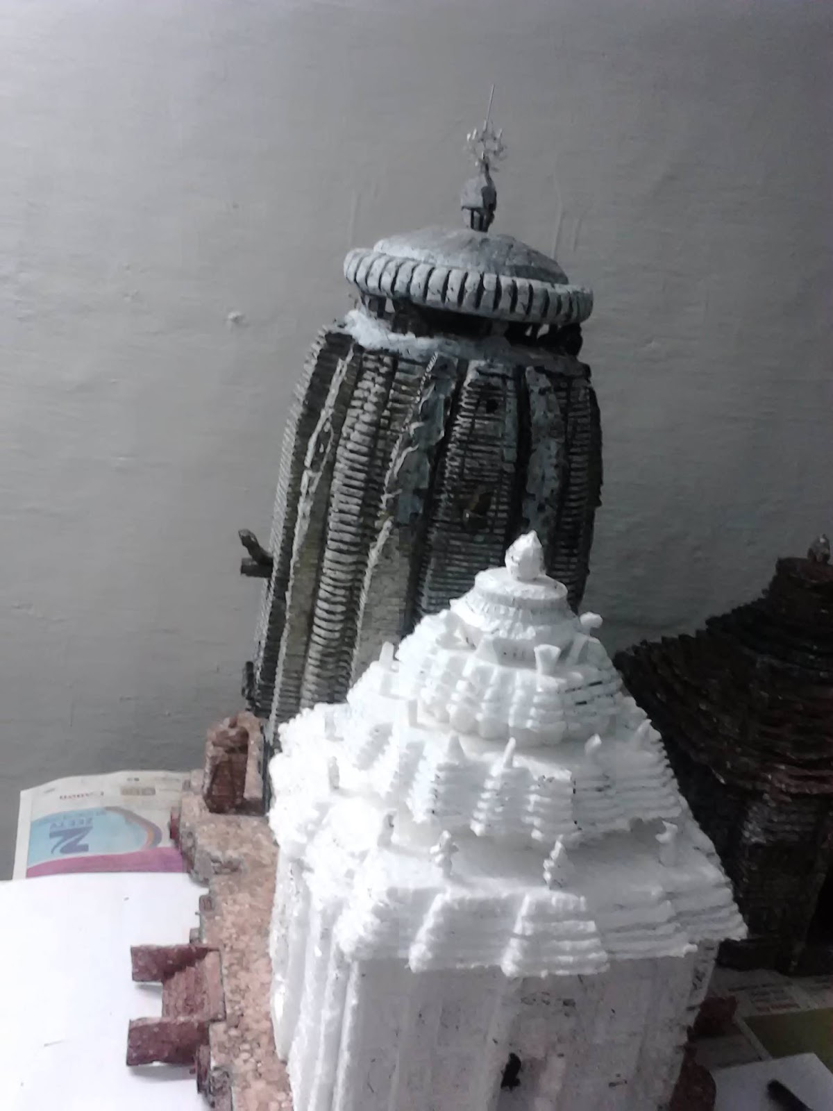 home made models: THERMOCOL SUN TEMPLE OF KONARK ODISHA INDIA