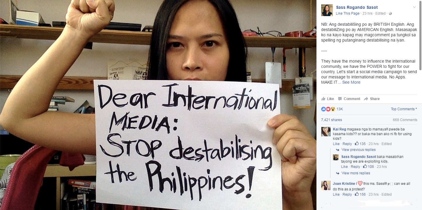 Netizens join protest against Int'l media: 'Stop destabilizing the ...