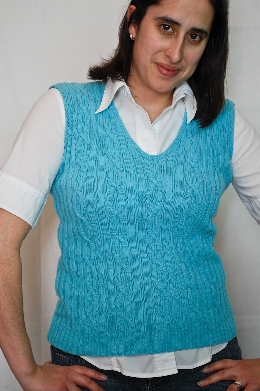 UpCycled Sweater Series Part 4 - Sweater Vest and Infinity Scarf ...