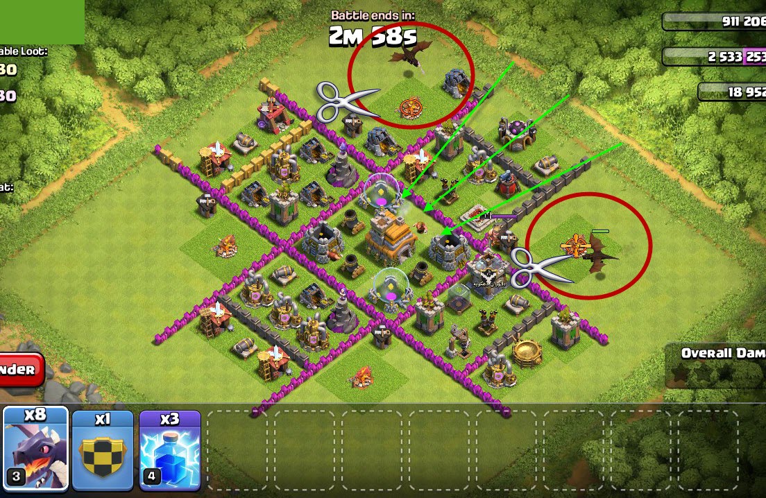 Clash of Clans - How to Clash in Clan War Battles for Town Hall 7, 8 ...