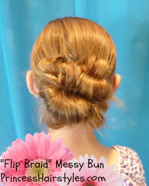 Easy Messy Bun, Updo Hairstyles | Hairstyles For Girls - Princess ...