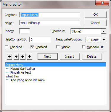 Klik Kanan Untuk Menampilkan Menu (Pop Up Menu) - vb - 'jadul'