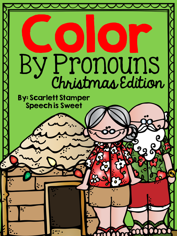 Color By Pronouns: Christmas Edition