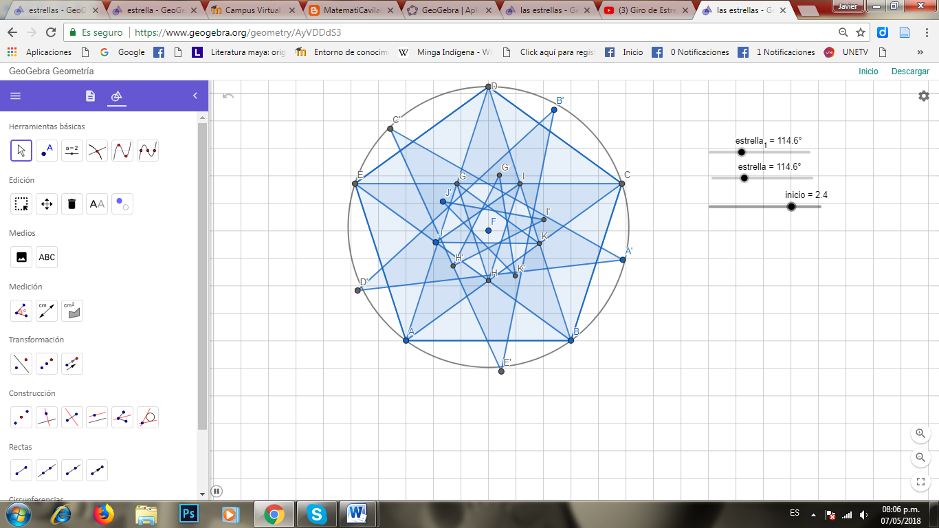 MatematiCavilando: Actividades diseñadas con Geogebra Avanzado
