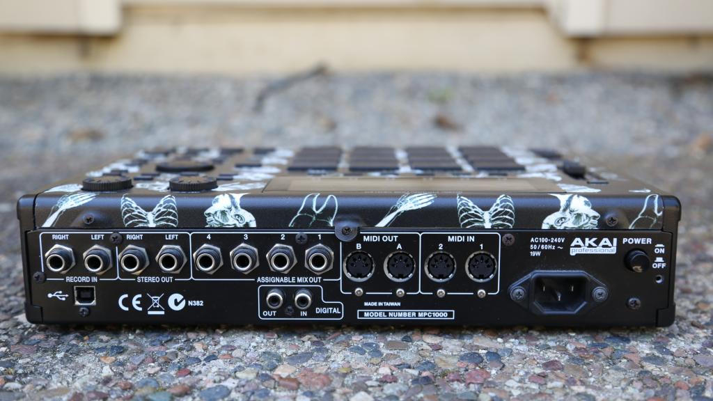 MATRIXSYNTH: Skeleton Art Custom Akai MPC 1000