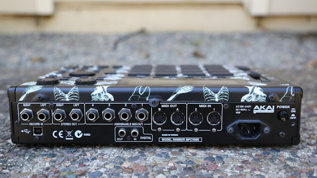 MATRIXSYNTH: Skeleton Art Custom Akai MPC 1000