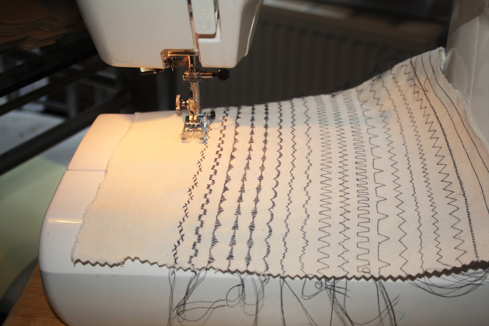 KnitWitsOwls: Machine Stitch Sampler