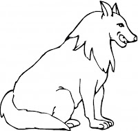 universul copiilor: Planse de colorat lup