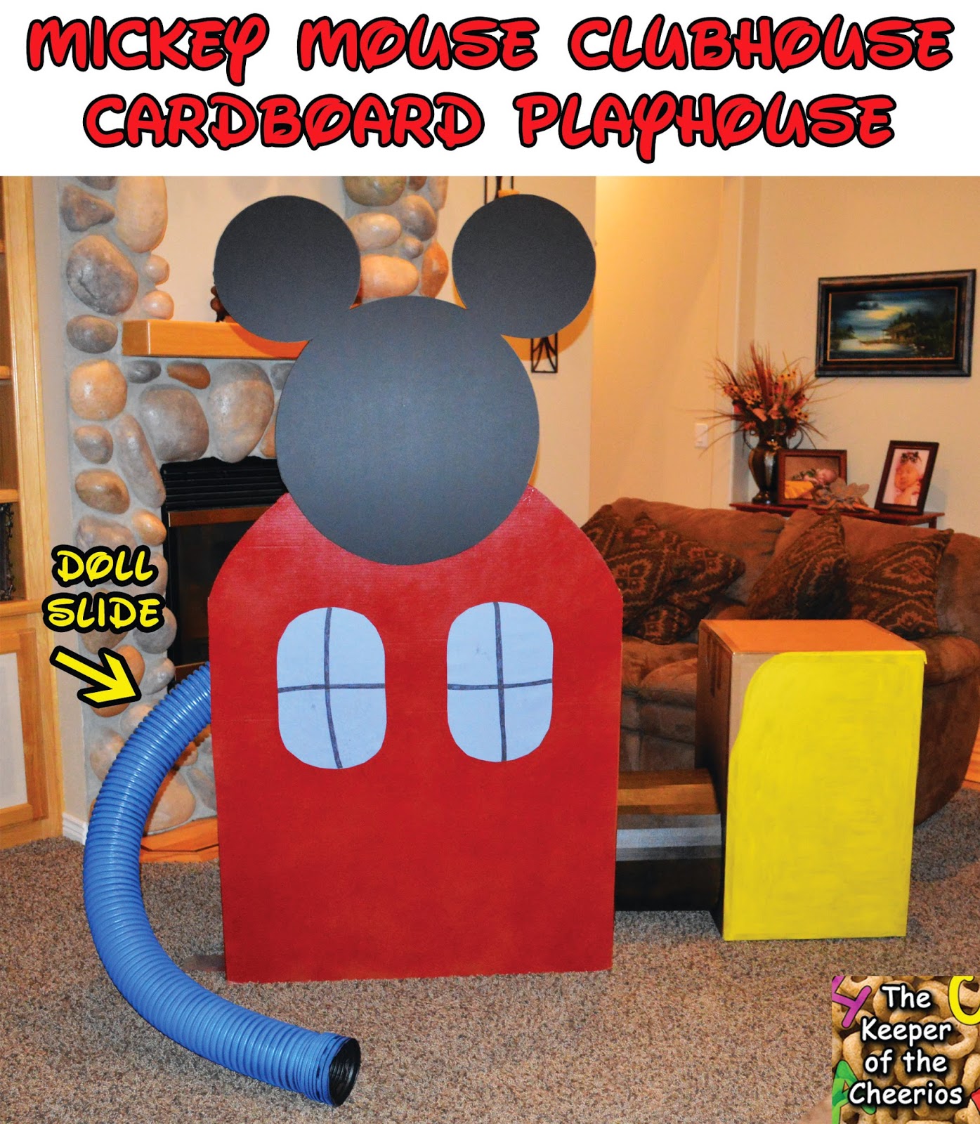 Mickey Mouse Clubhouse Cardboard Playhouse