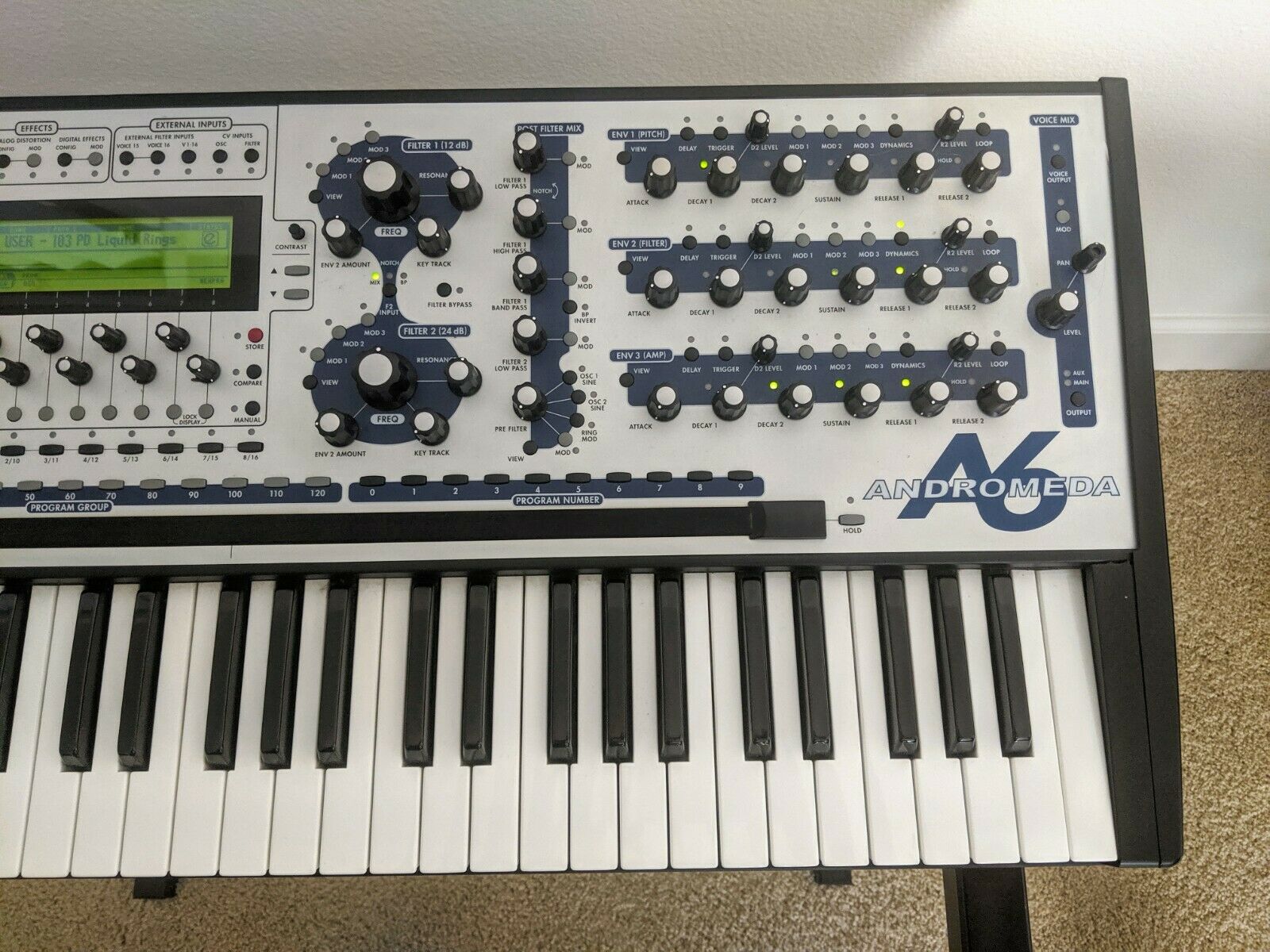 MATRIXSYNTH: Alesis Andromeda A6 Analog Polyphonic Synthesizer SN (21 ...