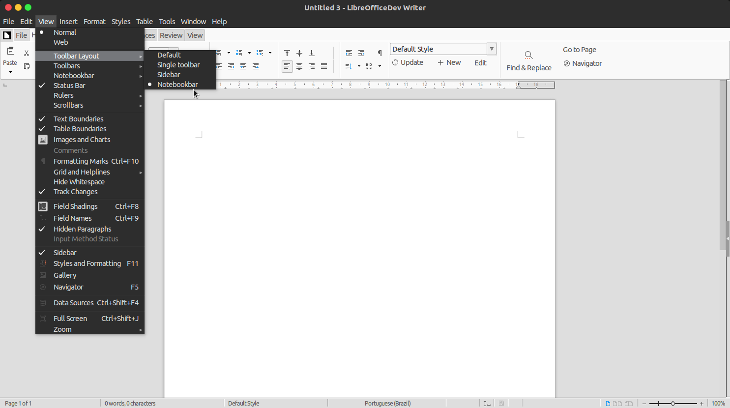 LibreOffice 5.3 vem com novo visual e interface "Ribbon" - Diolinux - O ...