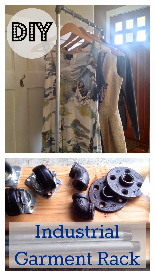 her lovely nest.: diy industrial garment rack - tutorial.