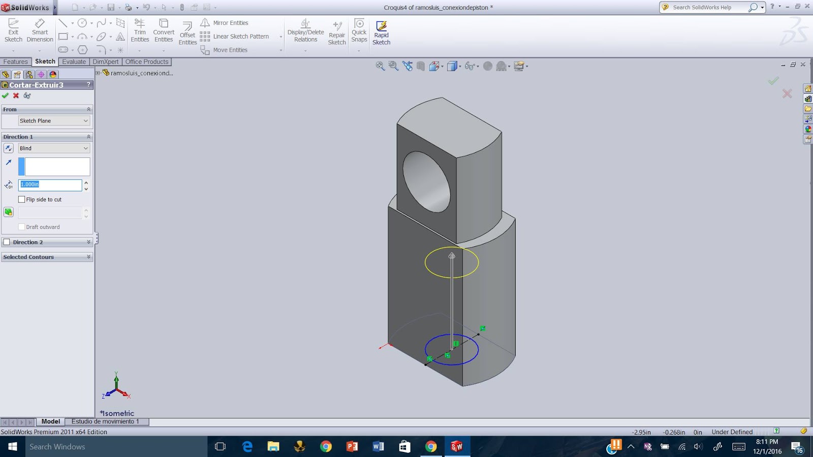 Ramos Luis 3A Solidworks: PROYECTO
