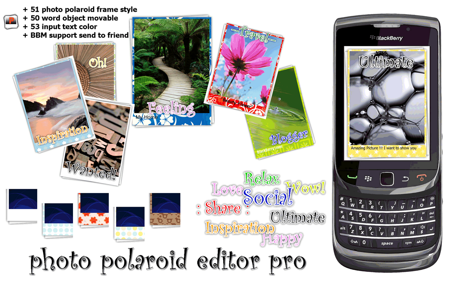Photo Polaroid Editor Pro
