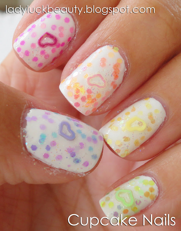 Cupcakes nails (Tutorial) | LadyLuck Beauty