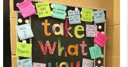 Take What You Need - Inspiration Bulletin Board Ideas