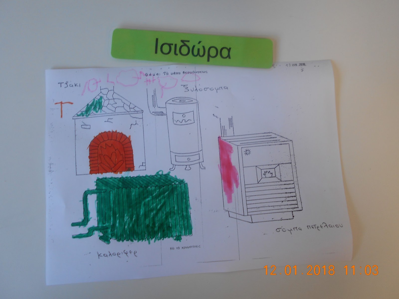 ΝΗΠΙΑΓΩΓΕΙΟ ΝΕΝΗΤΩΝ ΧΙΟΣ: ΓΡΑΦΩ ΚΑΙ ΧΡΩΜΑΤΙΖΩ ΤΑ ΜΕΣΑ ΘΕΡΜΑΝΣΗΣ