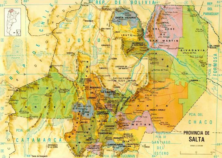 Salta Mapa Imagen | Mapa de Argentina Completo