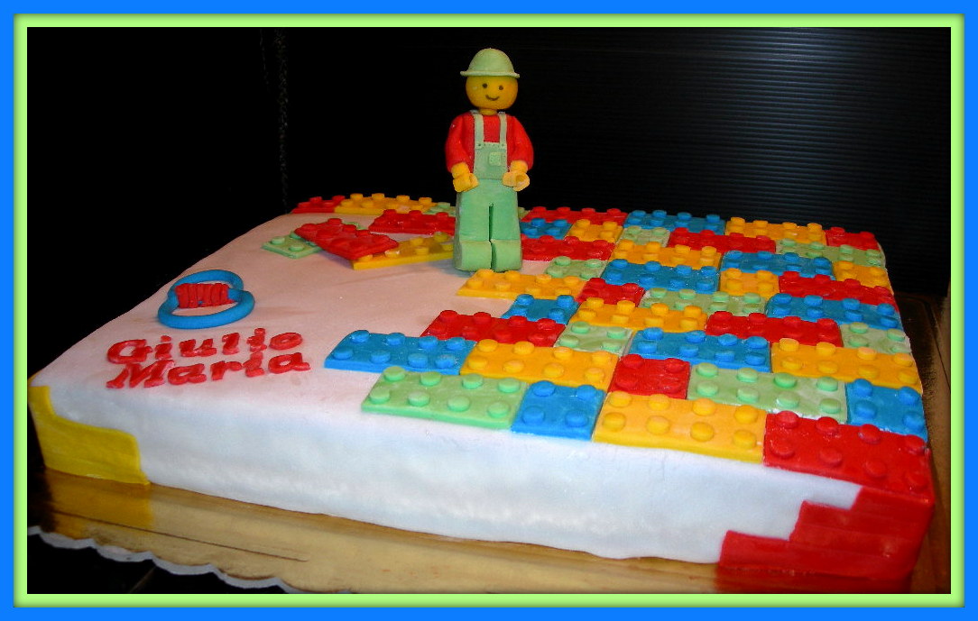 Il pennello di cioccolato: Torta "Lego"