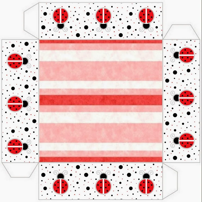 Sweet Ladybugs and Polka Dots: Free Printable Boxes. - Oh My Fiesta! in ...
