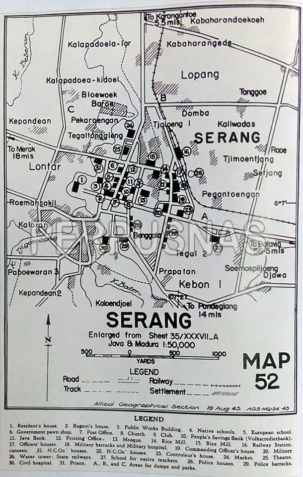 Peta Tata Kota Serang tahun 1945 ~ Info Berita Baru Terbaik