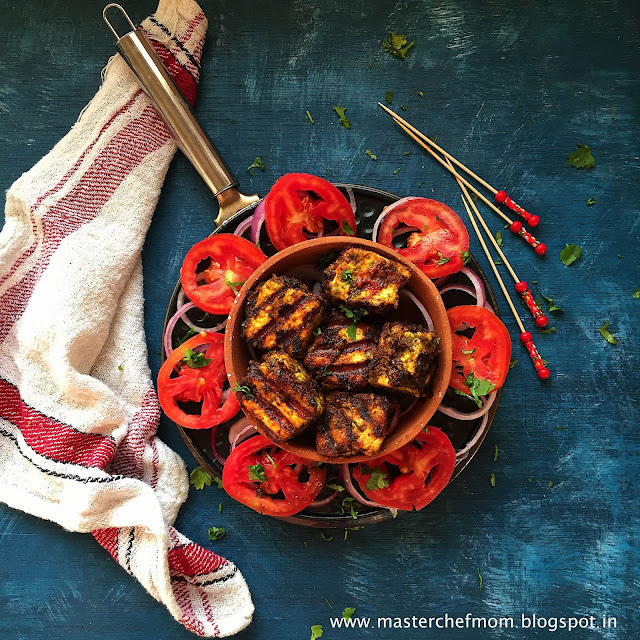 MASTERCHEFMOM: Paneer Tikka | Cottage Cheese with Fenugreek | Paneer ...