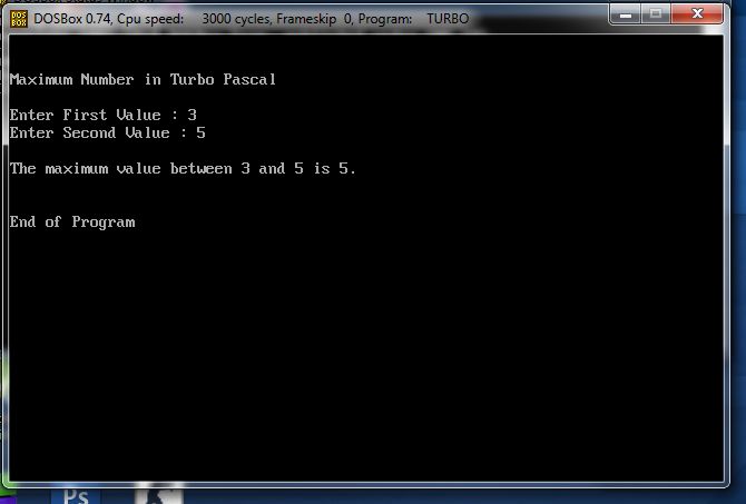 Free Programming Source Codes And Computer Programming Tutorials Maximum Number In Turbo Pascal
