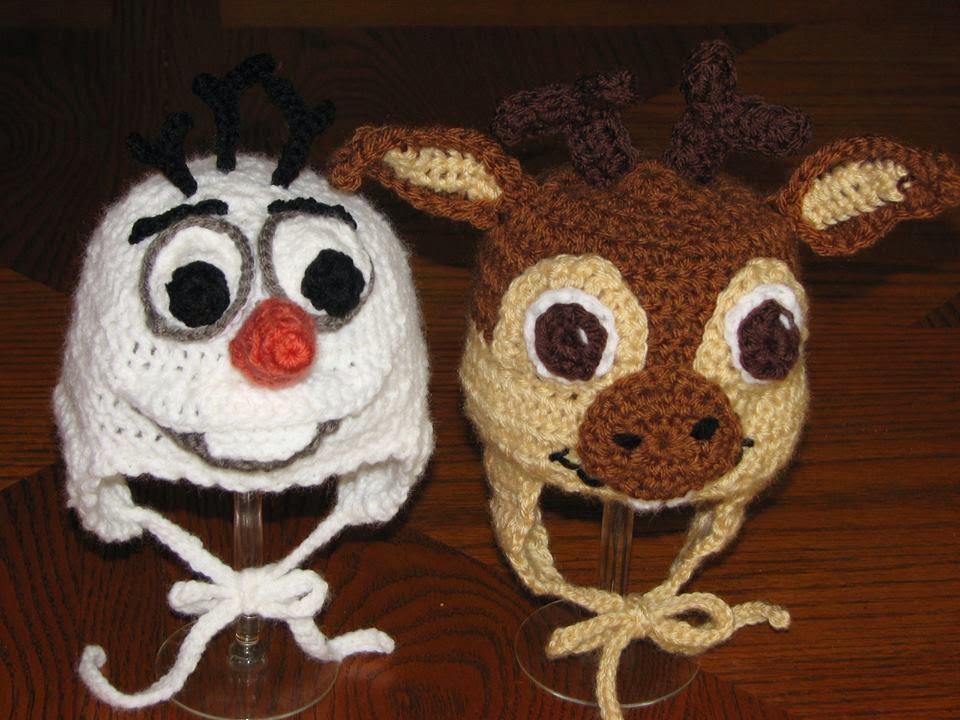 Creative Crochet by Becky: Crochet "Frozen" Inspired Baby Sven Reindeer Hat