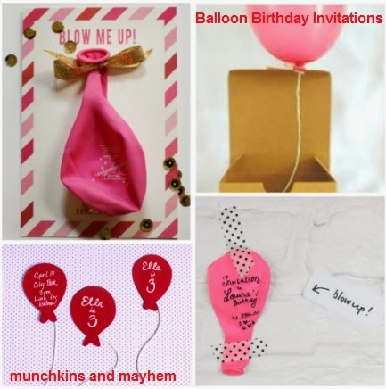 Balloon Party Invitation: Balloon Themed Birthday Party | Munchkins and ...