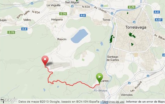 Recorridos Ciclistas Cantabria: Mercadal por Cartes