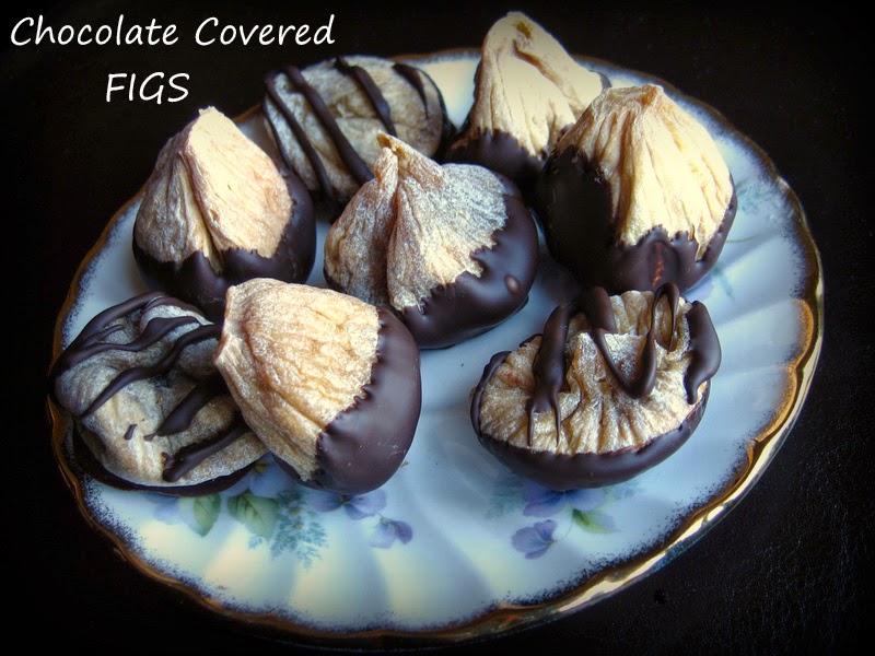 Home Cooking In Montana: Chocolate Covered Figs... easy and healthy.