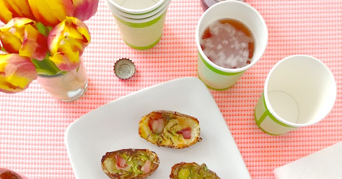 Cheesy Bacon–Brussels Sprout Potato Skins for Cozy Snacking! / Hey, EEP!