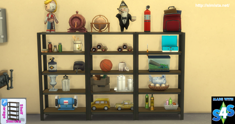 Simista A little sims 4 blog : Storage Shelf