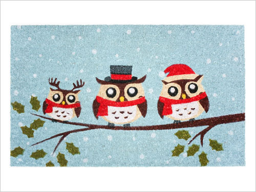 My Owl Barn: 10 Owl Holiday Doormat Round up
