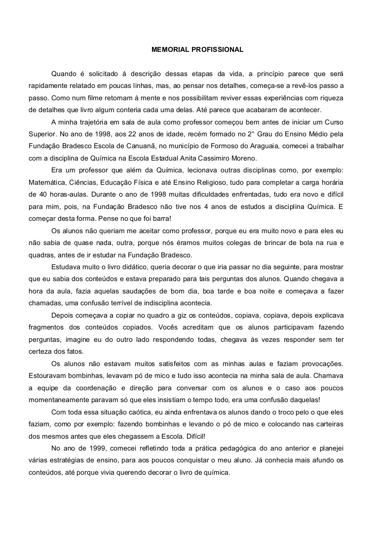 modelo de memorial - wood scribd braxin